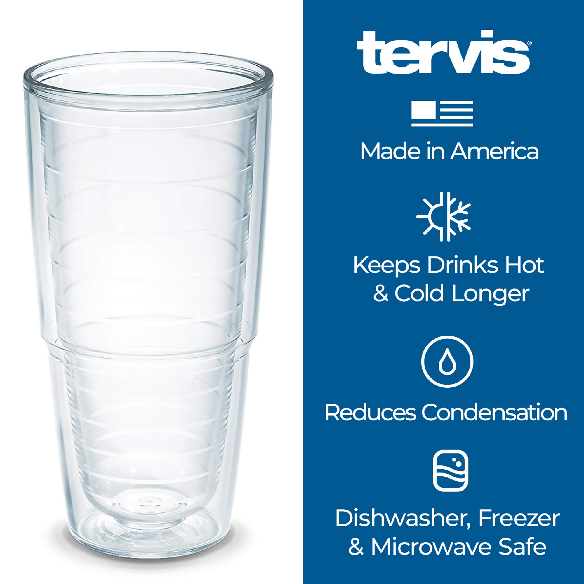 Tervis Made in USA Double Walled NHL Montreal Canadiens Insulated Tumbler Cup Keeps Drinks Cold & Hot, 24oz, Colossal