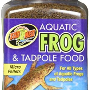 Zoo Med Aquatic Frog and Tadpole Food, 12 Ounces, Made in The USA, Black (26043)