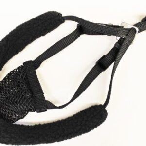 Yuppie Puppy Medium Black Anti Pull Mesh Dog Harness Neck Sizes 10"-16"