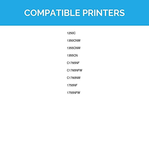 LD Products Compatible Toner Cartridge Replacement for Dell Color Laser C1760nw, C1765nf, C1765nfw, 1250C, 1350cnw, 1355cn, 1355cnw High Yield (2 Black, 1 Cyan, 1 Magenta, 1 Yellow, 5-Pack)