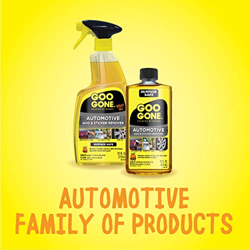 Goo Gone Automotive Cleaner - 24 Ounce - Bumper Stickers, Gum, Bird Droppings, Tree Sap, Spray Paint, Brake Dust and Asphalt