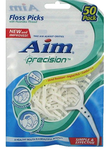 Aim Floss Picks Waxed 50 Each