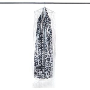 hangerworld 20 clear 72inch 80 gauge dry cleaning laundrette polythylene garment cover protector bag