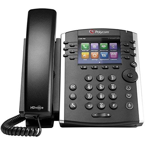 Polycom VVX 410 12-Line Desktop Phone (Power Supply Included)