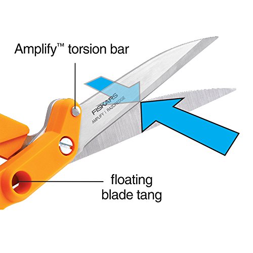 Fiskars Amplify RazorEdge Fabric Shears, 10 Inch, Orange