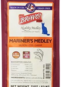 Bravo 294132 Mariners Medley Salmon/Cod/Shrimp Food For Pets, 75-Ounce