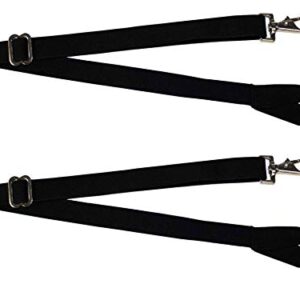 Derby Originals Premium Pair of Removable Universal Elastic Leg Straps for Horse Blankets - Featuring a Loop End Safety Design and Premium Swivel Snaps