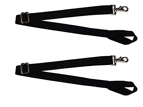 Derby Originals Premium Pair of Removable Universal Elastic Leg Straps for Horse Blankets - Featuring a Loop End Safety Design and Premium Swivel Snaps