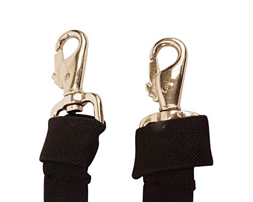 Derby Originals Premium Pair of Removable Universal Elastic Leg Straps for Horse Blankets - Featuring a Loop End Safety Design and Premium Swivel Snaps