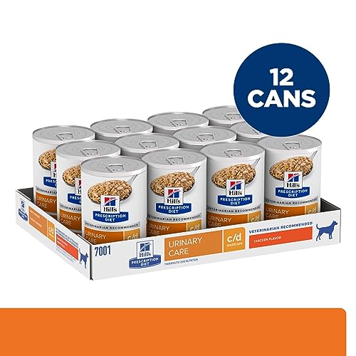 Hill's Prescription Diet c/d Multicare Urinary Care Chicken Flavor Wet Dog Food, Veterinary Diet, 13 oz. Cans, 12-Pack