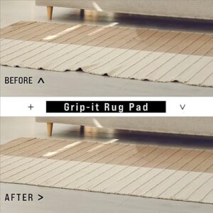 Grip-It Premium Lock Extra Cushioned Non-Slip Rug Pad for Area Rugs and Runner Rugs, Rug Gripper for Hardwood Floors 2' x 8'