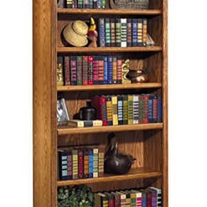 Martin Furniture Huntington Oxford 72" Open Bookcase, Wheat Finish, Fully Assembled