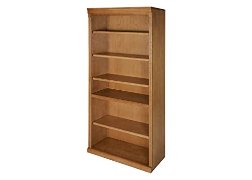 Martin Furniture Huntington Oxford 72" Open Bookcase, Wheat Finish, Fully Assembled