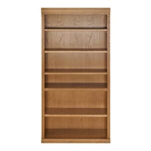 Martin Furniture Huntington Oxford 72" Open Bookcase, Wheat Finish, Fully Assembled