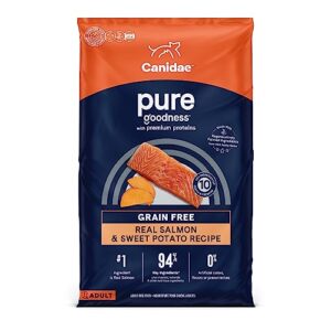 canidae pure real salmon & sweet potato recipe adult dry dog 22 lb