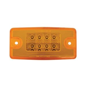 GG Grand General 76320 Amber Rectangular Spyder 8-LED Visor/Cab Marker Sealed Light for Freightliner Century/Columbia