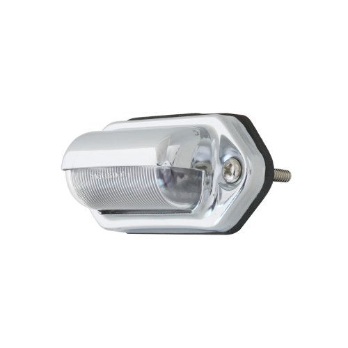 GG Grand General 81735 White 2-LED License/Utility Sealed Light with Chrome Housing