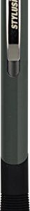 Zebra StylusPen Retractable Ballpoint Pen, Medium Point, 1.0mm, Black Ink, Slate Grey Barrel, 1-Count