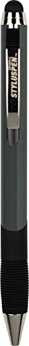 Zebra StylusPen Retractable Ballpoint Pen, Medium Point, 1.0mm, Black Ink, Slate Grey Barrel, 1-Count