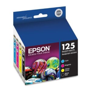 epson america inc. products - ink cartridge, workforce, assorted - sold as 1 pk - ink cartridge is designed for use with epson workforce 125, 127, 320, 323, 325, 420, 520, and nx625.