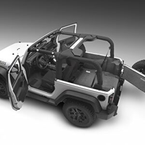 Bedrug - Jeep Cargo Kit | 2007 - 2010 Jeep Wrangler JK 2 Door, Cargo Liner w/ Tailgate & Tub Liner | Grey - 5 pc. | BRJK07R2