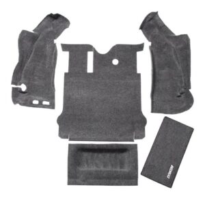 bedrug - jeep cargo kit | 2007 - 2010 jeep wrangler jk 2 door, cargo liner w/ tailgate & tub liner | grey - 5 pc. | brjk07r2