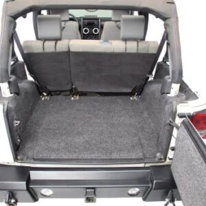 Bedrug - Jeep Cargo Kit | 2007 - 2010 Jeep Wrangler JK 2 Door, Cargo Liner w/ Tailgate & Tub Liner | Grey - 5 pc. | BRJK07R2