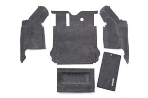 bedrug - jeep cargo kit | 2007 - 2010 jeep wrangler jk unltd 4 door, cargo liner w/ tailgate & tub liner | grey - 5 pc. | brjk07r4