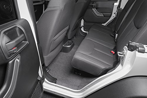 Bedrug - Jeep Bedtred | 2007 - 2010 Jeep Wrangler JK UNLTD 4 Door, Front Floor Liners (Includes Heat Shields) | Grey - 4 pc. | BTJK07F4