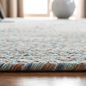 SAFAVIEH Braided Collection 2'3" x 6' Multi BRD170A Handmade Country Cottage Reversible Cotton Runner Rug