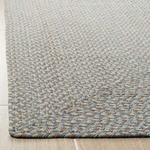 SAFAVIEH Braided Collection 2'3" x 6' Multi BRD170A Handmade Country Cottage Reversible Cotton Runner Rug