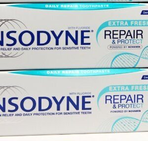 Sensodyne with Fluoride Repair and Protect Toothpaste [Pack of 2]