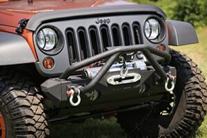 rugged ridge xhd bumper double x striker bar | textured black, steel | 11540.25 | fits xhd bumpers from ruggedridge.