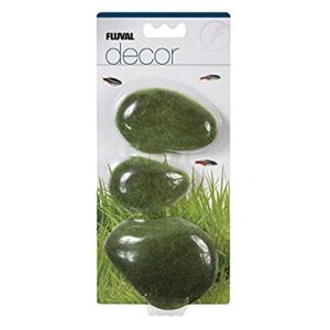 fluval decor 3 moss stones for aquarium, large