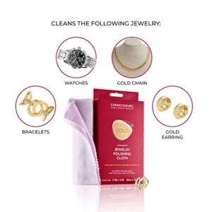 CONNOISSEURS Ultrasoft Gold & Silver Jewelry Polishing Cloths (Set of 2)