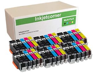 inkjetcorner compatible ink cartridges replacement for pgi-250xl cli-251xl pgi 250 cli 251 for use with mx922 mg5520 mg5522 mg5620 mg5420 mx722 mg6420 (30 pack)