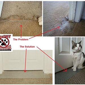 KittySmart Carpet Scratch Stopper Stop Cats from Scratching Carpet at Doorway Instantly, 5 Year Warranty, Ready for Immediate Use - Requires No Cutting, Modification, Hooks, Tape or Fasteners