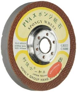 toolocity hlpvams3 4-inch pva marble polishing wheel ms styple, 400 grit