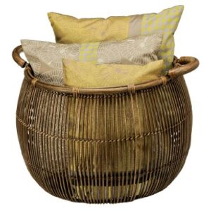 KOUBOO Large Open Weave Rattan Storage Basket