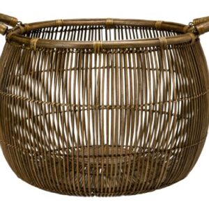 KOUBOO Large Open Weave Rattan Storage Basket