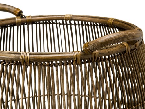 KOUBOO Large Open Weave Rattan Storage Basket