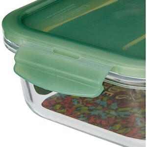 LocknLock Purely Better Glass Food Storage Container with Lid, 4.23-cup, Clear