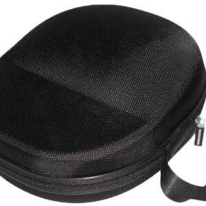 XXL CASEBUDi Hard Headphone Case Compatible with The Largest Audio and Aviation Headsets - Black Ballistic Nylon