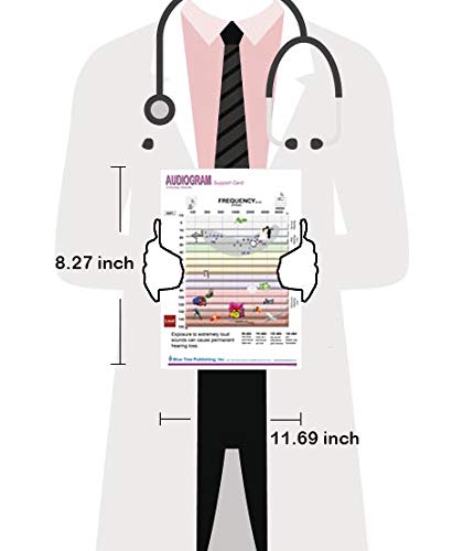 Audiogram Anatomical Chart Laminated Card for Audiologist and Hearing