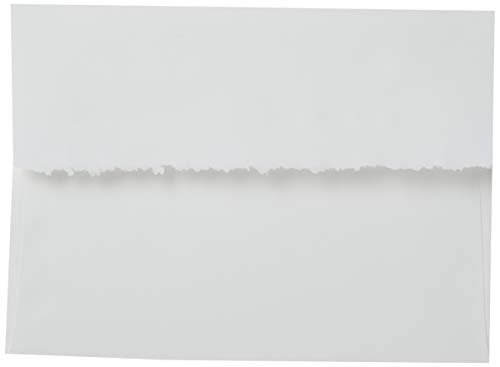 Strathmore 105-680 Photo Mount Cards, White Decorative Embossed Border, 100 Cards & Envelopes