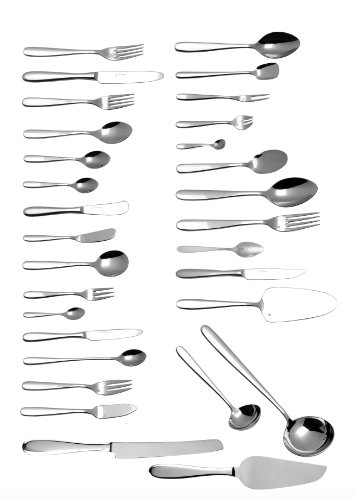 Fortessa Grand City 18/10 Stainless Steel Flatware Ice Cream Spoon, Set of 12