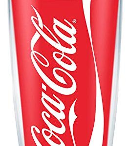 Tervis Coca-Cola - Coke Plastic Can Tumbler with Wrap and Red Lid 16oz, Clear