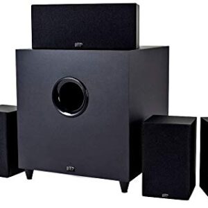 Monoprice 10565 Premium 5.1 Channel Home Theater System with Subwoofer Black