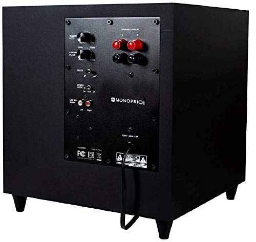 Monoprice 10565 Premium 5.1 Channel Home Theater System with Subwoofer Black