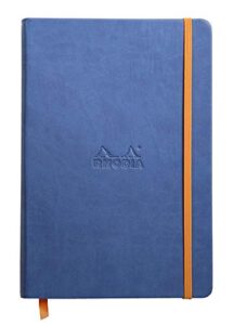 rhodia rhodiarama webnotebook - lined 96 sheets - 5 1/2 x 8 1/4 - sapphire cover